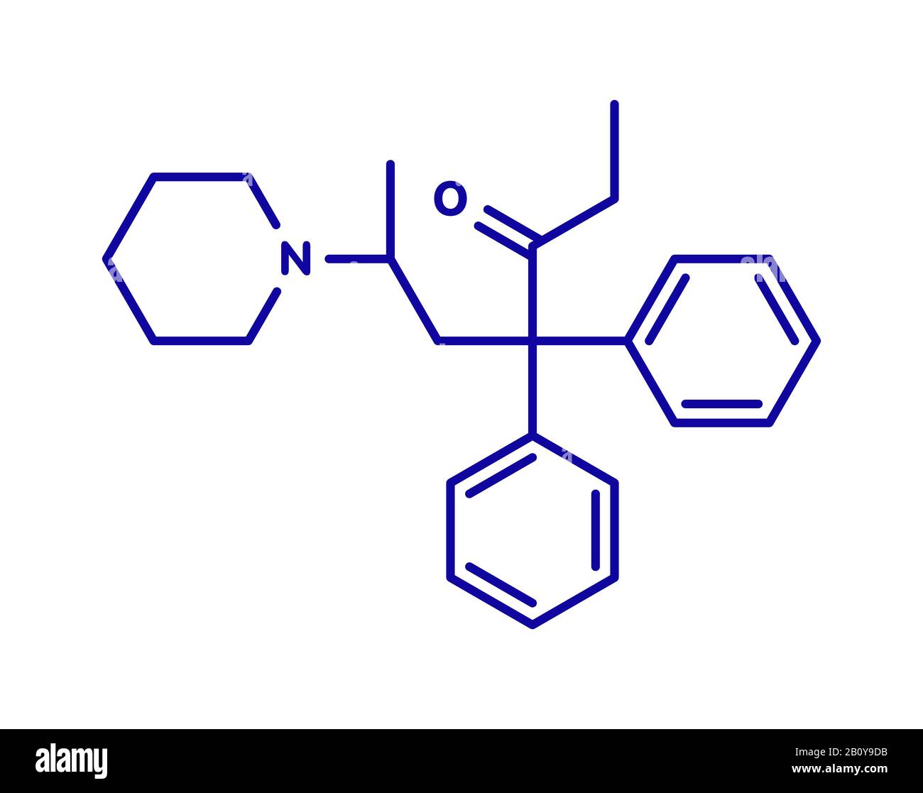 Dipipanone opioid analgesic drug molecule, illustration Stock Photo - Alamy