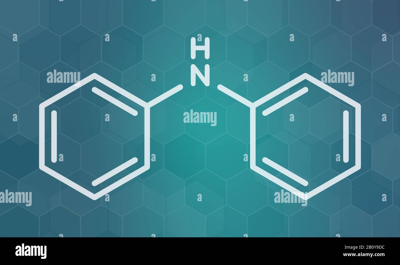 Diphenylamine antioxidant molecule, illustration Stock Photo - Alamy