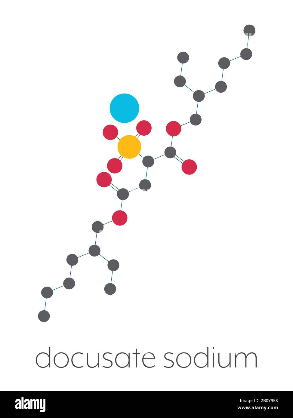 Docusate sodium drug molecule, illustration Stock Photo - Alamy