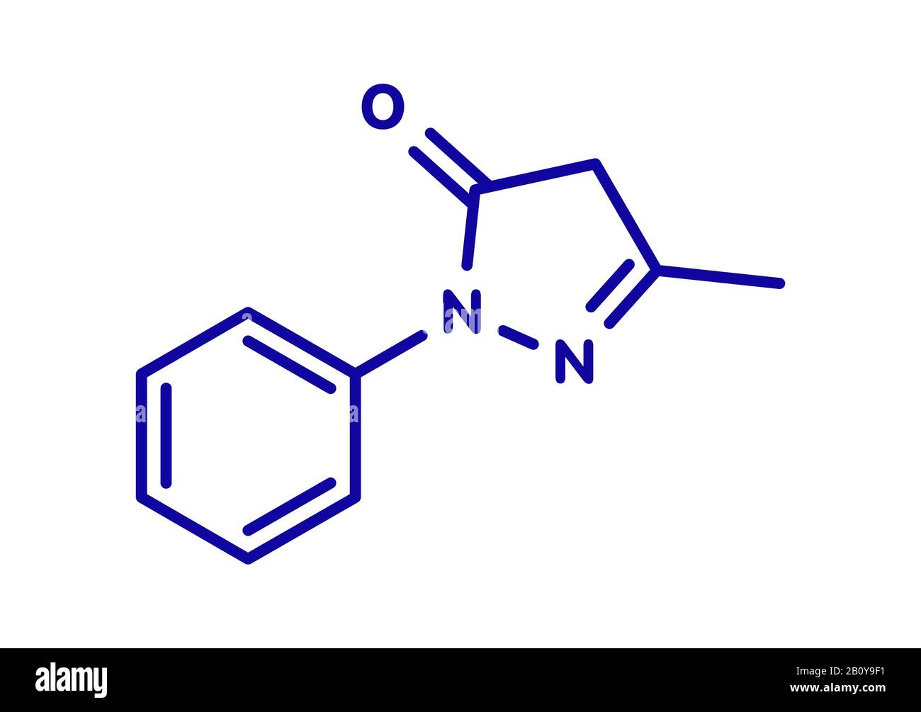 Edaravone drug molecule, illustration Stock Photo - Alamy