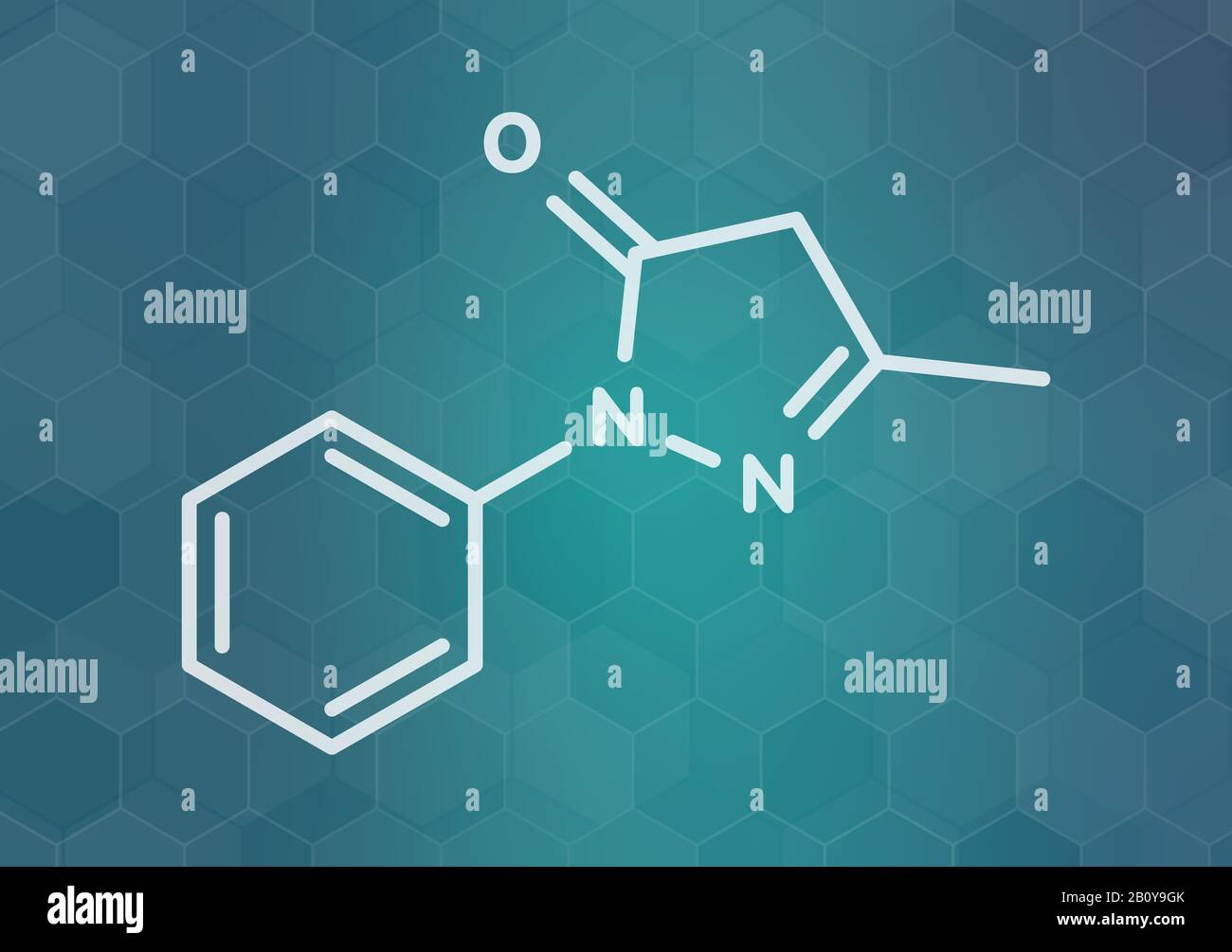 Edaravone drug molecule, illustration Stock Photo - Alamy