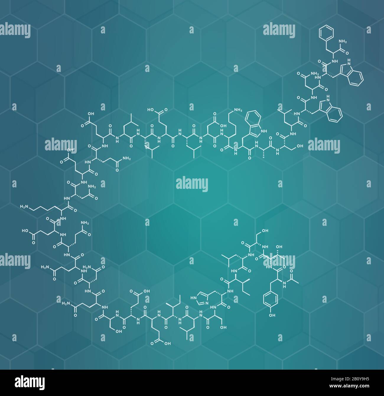 Enfuvirtide HIV drug, illustration Stock Photo - Alamy