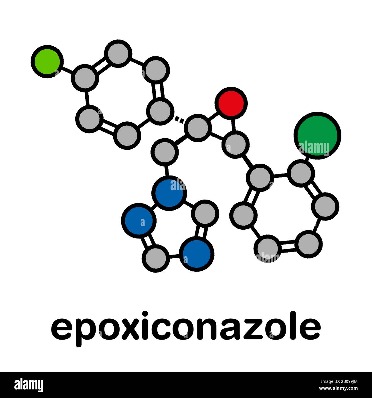 Epoxiconazole fungicide molecule, illustration Stock Photo - Alamy