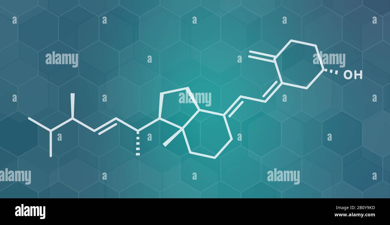 Vitamin D2 molecule, illustration Stock Photo - Alamy