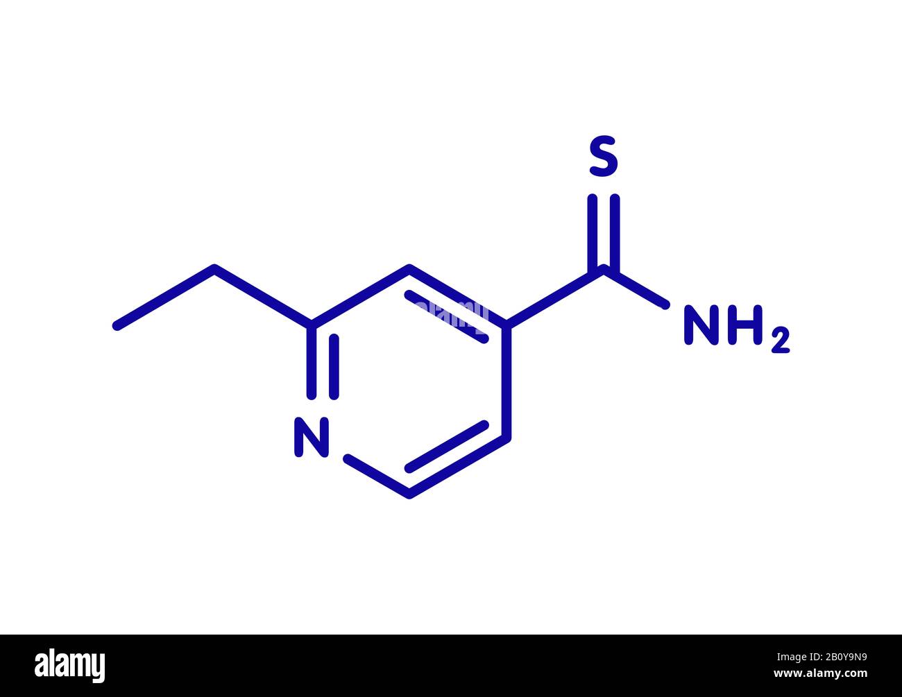 Ethionamide tuberculosis drug molecule, illustration Stock Photo - Alamy
