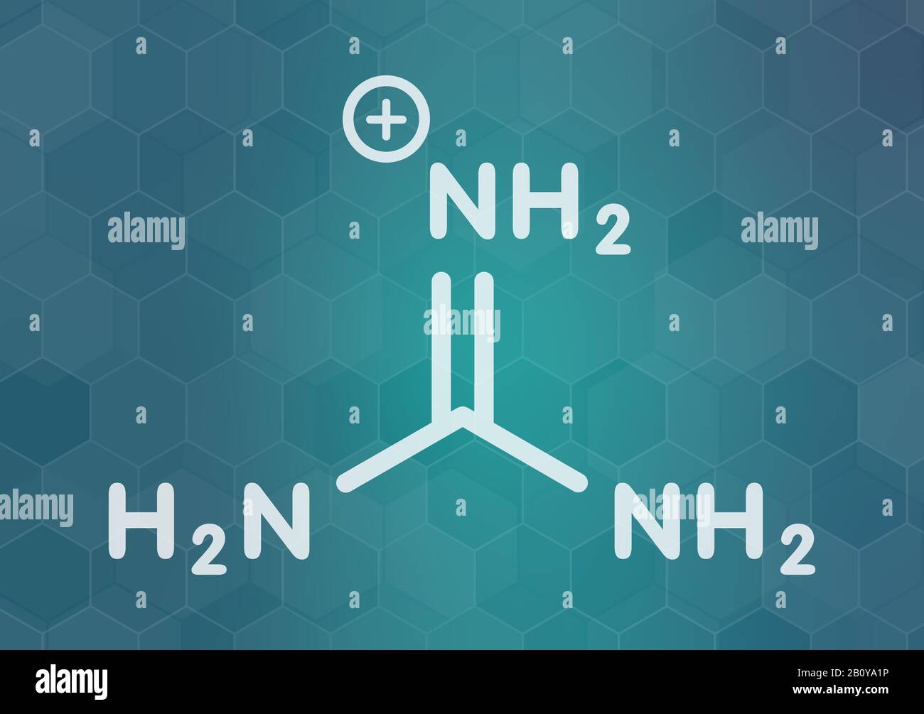 Guanidinium cation, illustration Stock Photo - Alamy