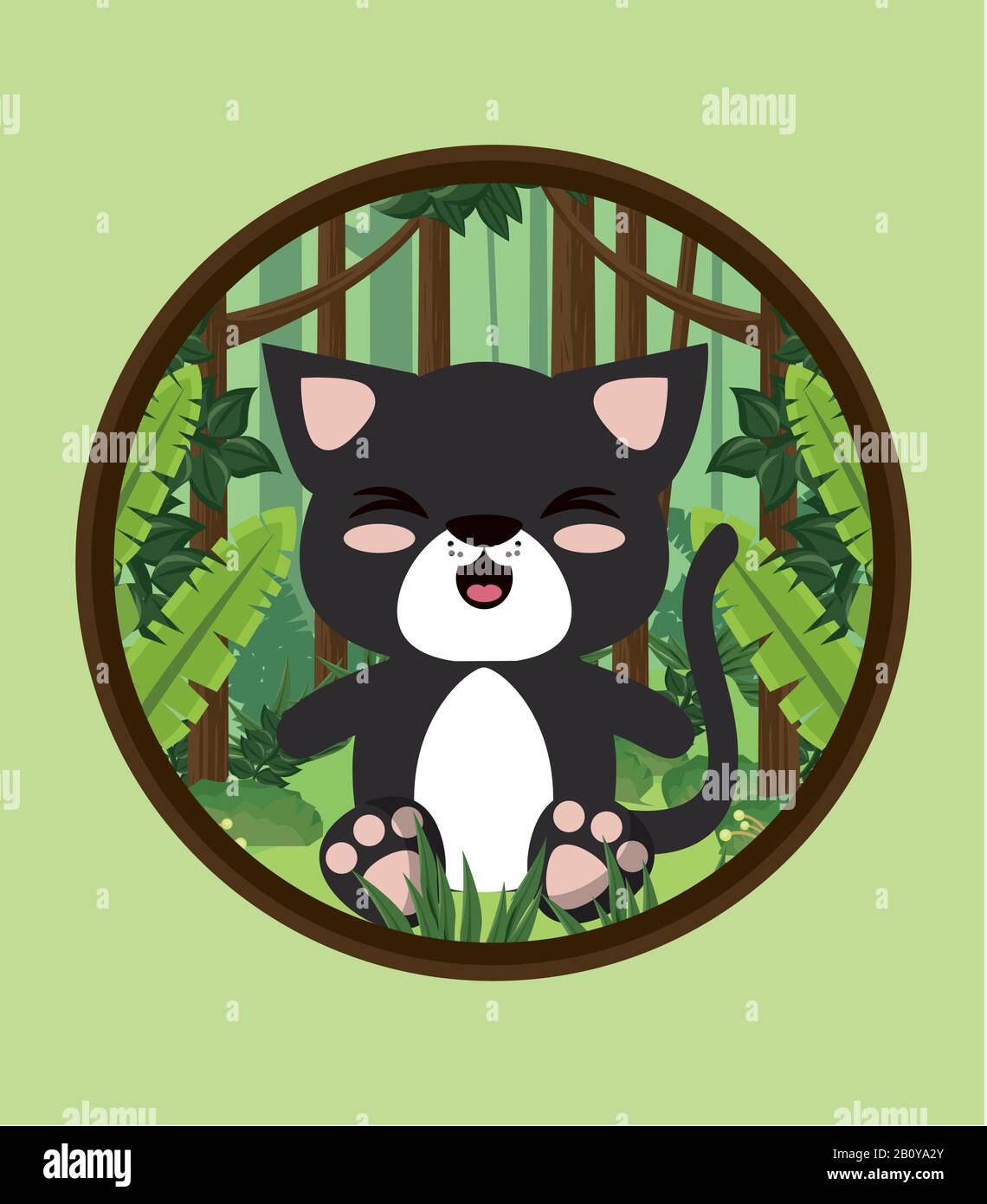 cute little cat mascot character Stock Vector Image & Art - Alamy