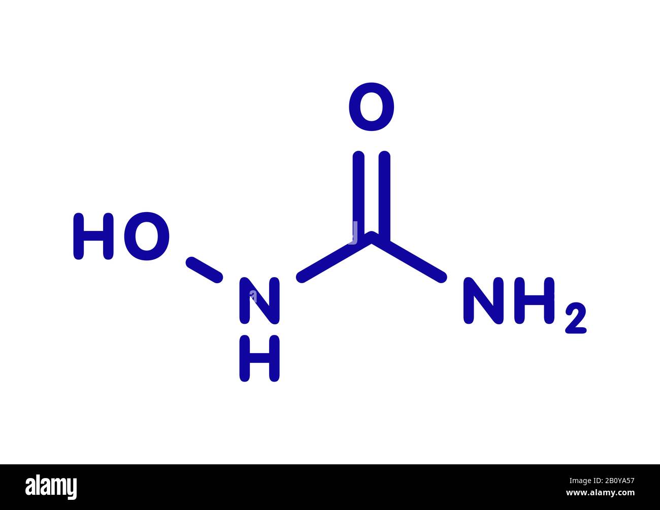 Hydroxycarbamide cancer drug molecule, illustration Stock Photo - Alamy