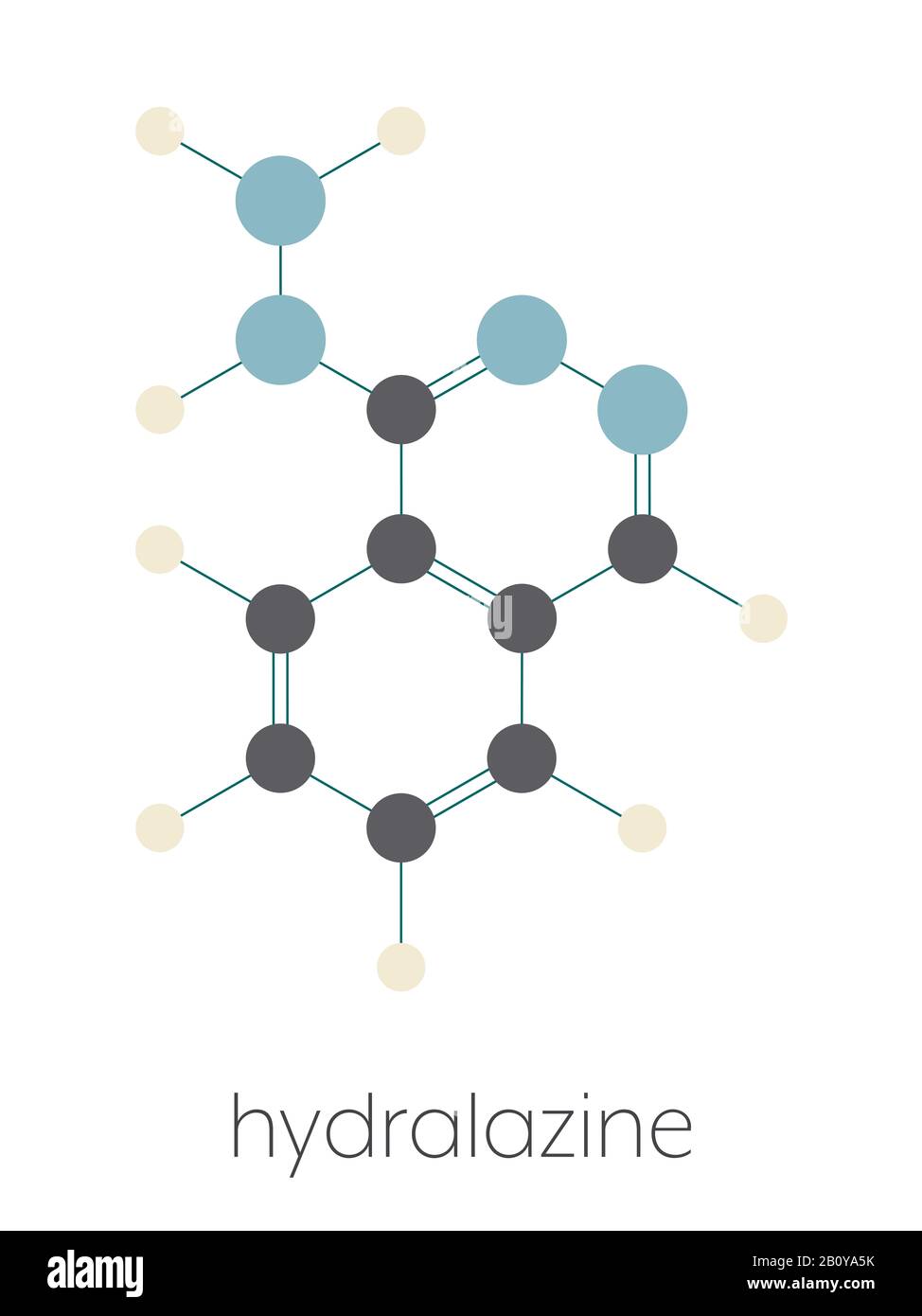 Hydralazine hypertension drug molecule, illustration Stock Photo - Alamy