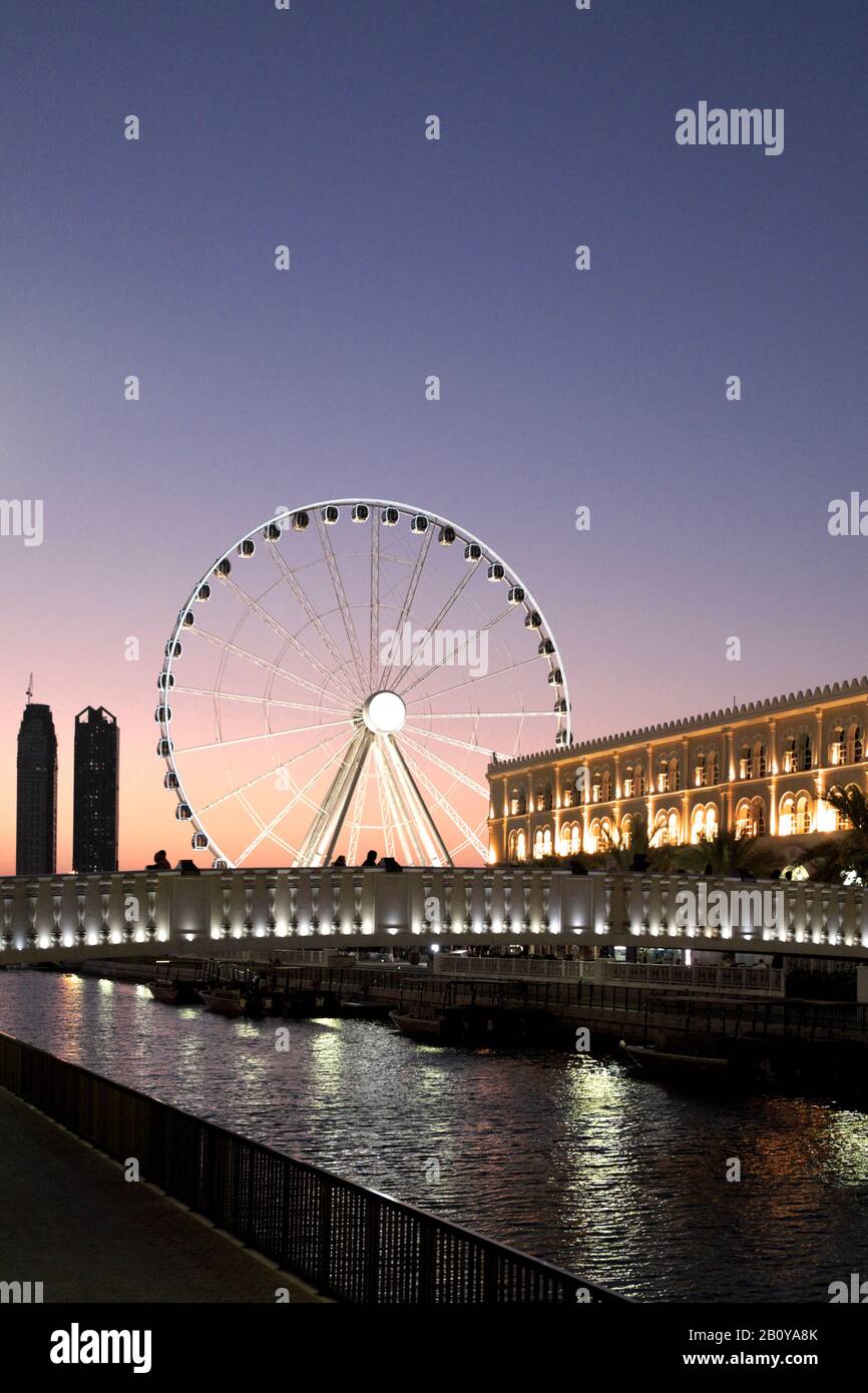 Al Qasba entertainment district, Emirate of Sharjah, United Arab ...