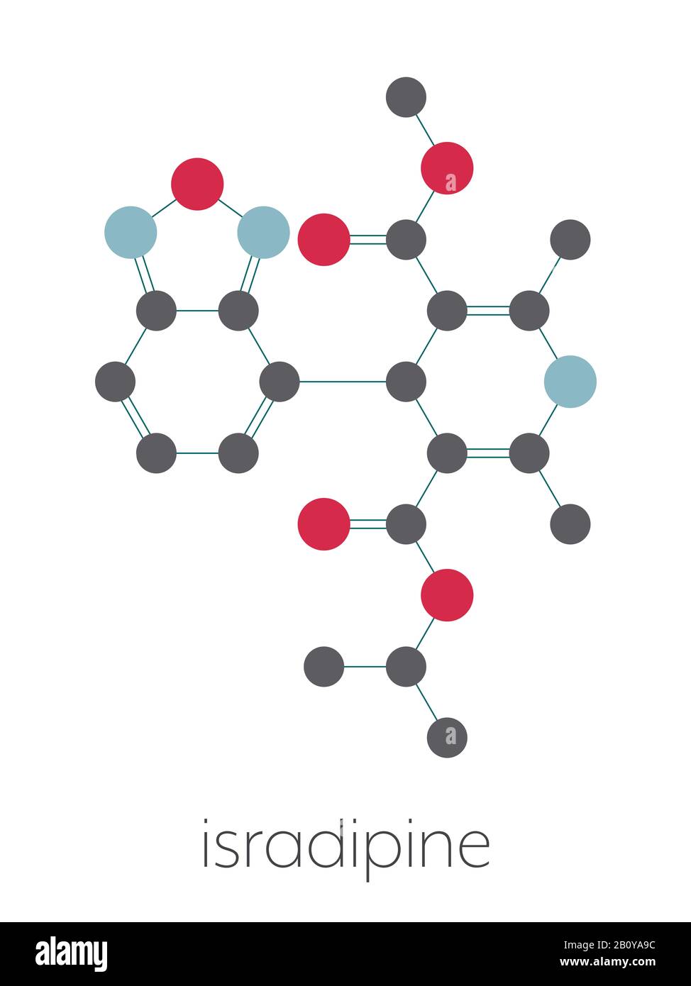 Isradipine hypertension drug molecule, illustration Stock Photo - Alamy