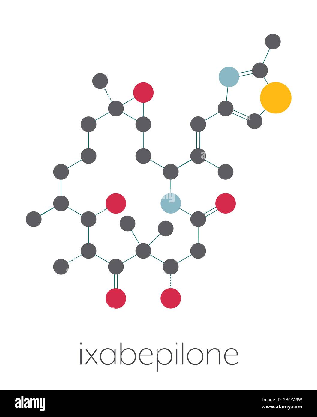 Ixabepilone cancer drug molecule, illustration Stock Photo - Alamy