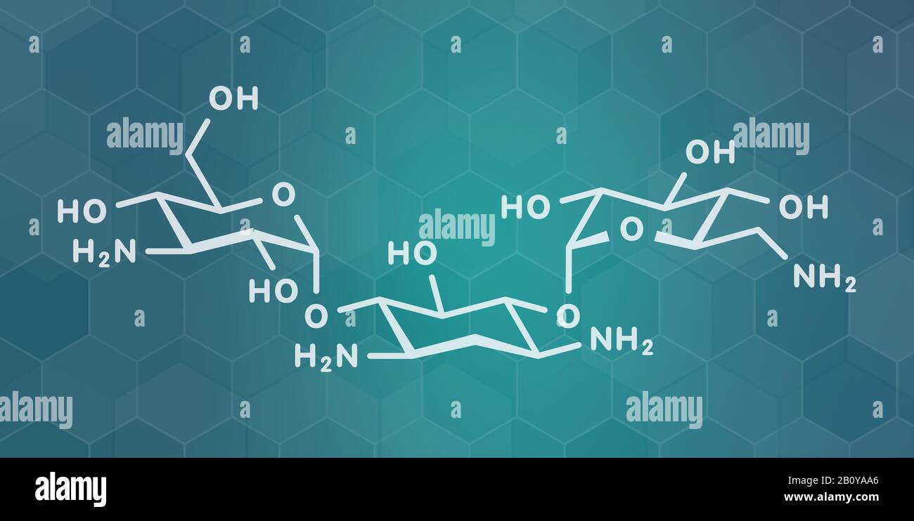 Kanamycin antibiotic drug molecule, illustration Stock Photo - Alamy