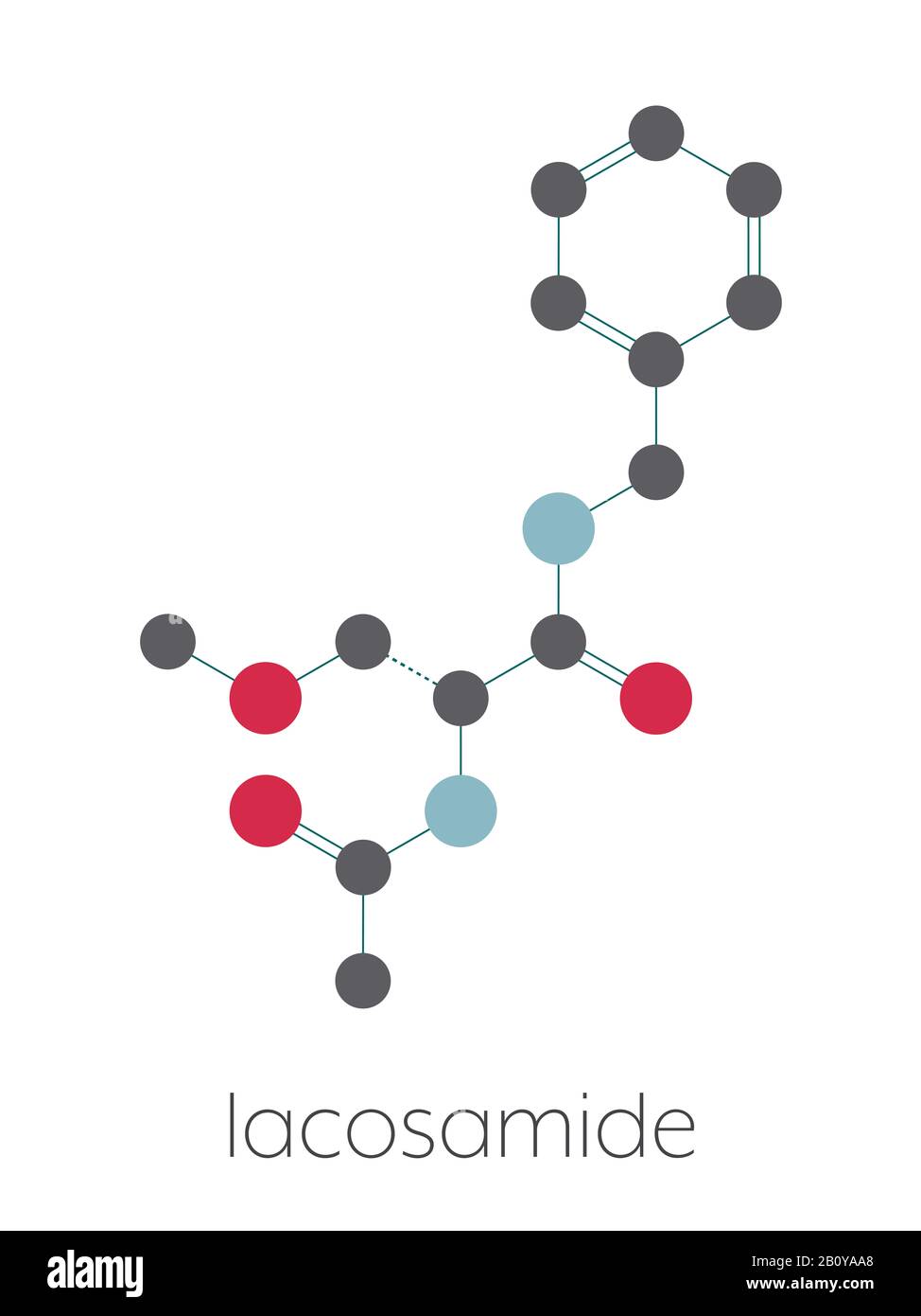 Lacosamide anticonvulsant drug molecule, illustration Stock Photo - Alamy