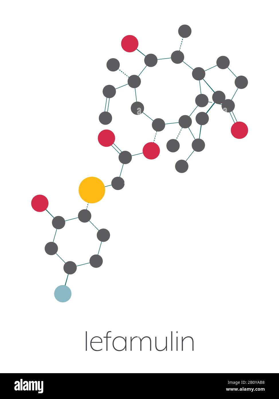 Lefamulin antibiotic drug molecule, illustration Stock Photo - Alamy