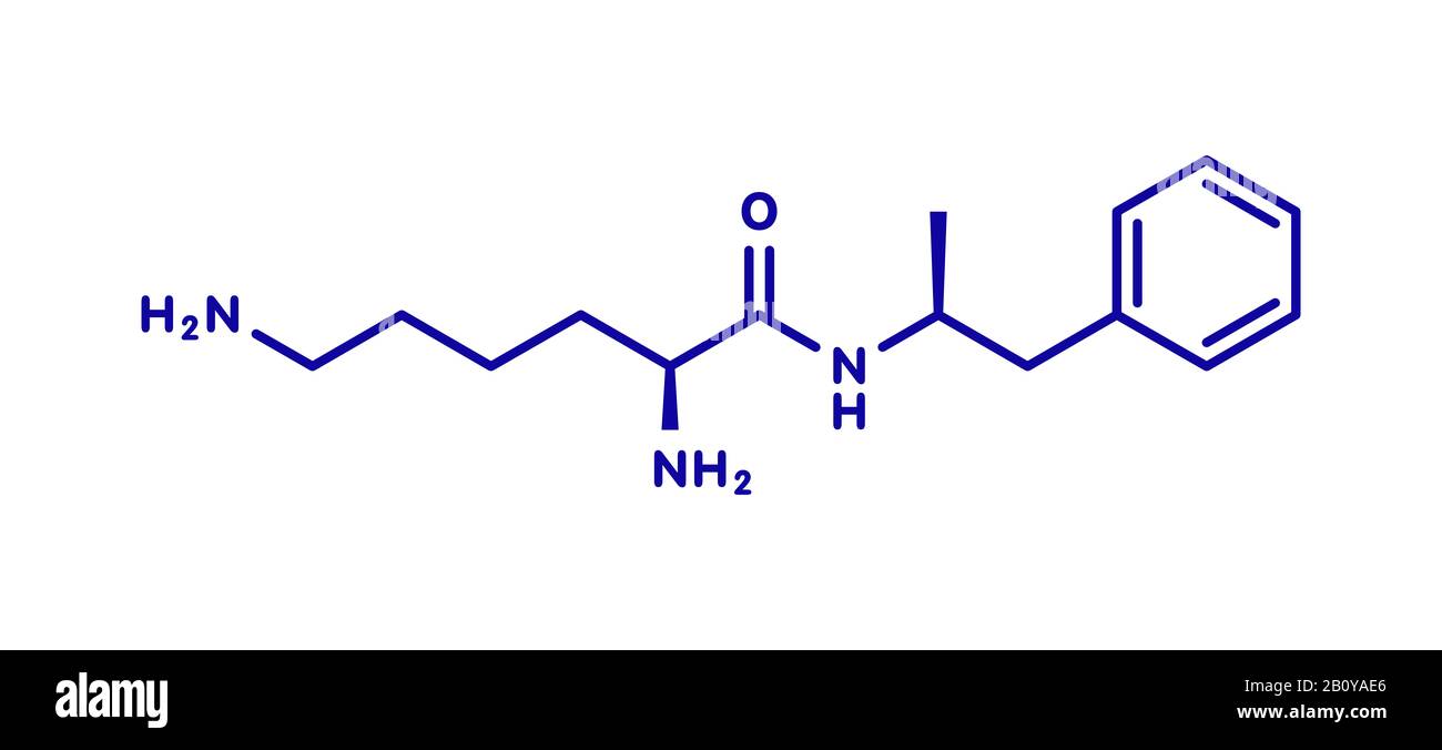 Lisdexamfetamine mesylate ADHD treatment drug molecule Stock Photo - Alamy