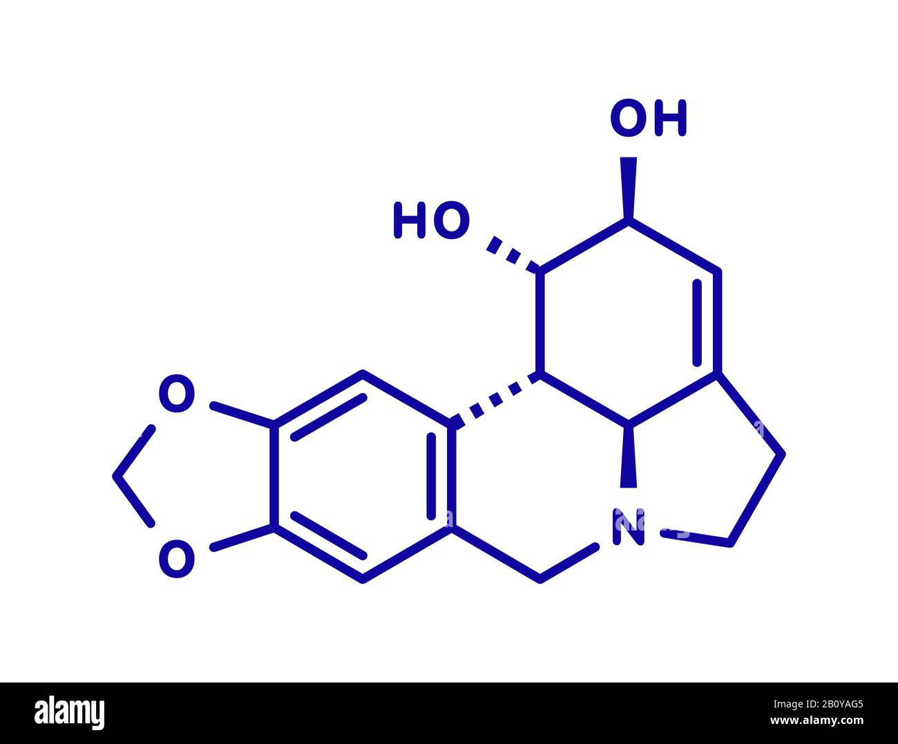Lycorine alkaloid molecule, illustration Stock Photo - Alamy