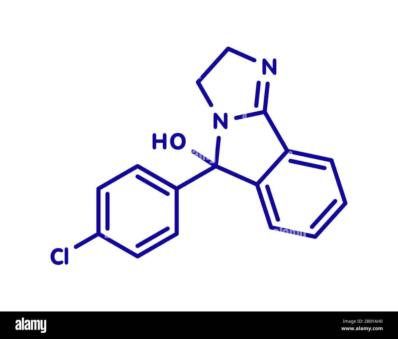 Mazindol appetite suppressant drug molecule, illustration Stock Photo ...