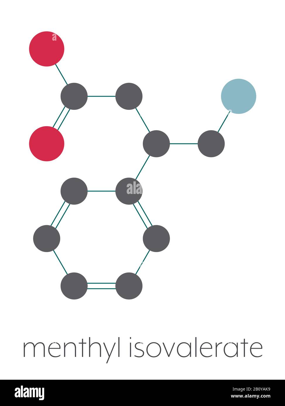 Menthyl isovalerate drug molecule, illustration Stock Photo - Alamy