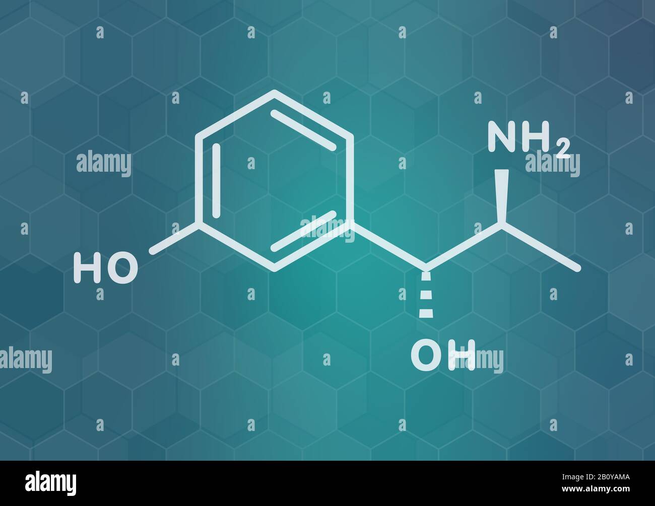 Metaraminol hypotension drug molecule, illustration Stock Photo - Alamy