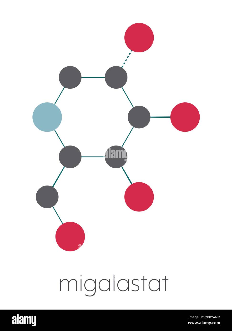 Migalastat Fabry disease drug molecule, illustration Stock Photo - Alamy