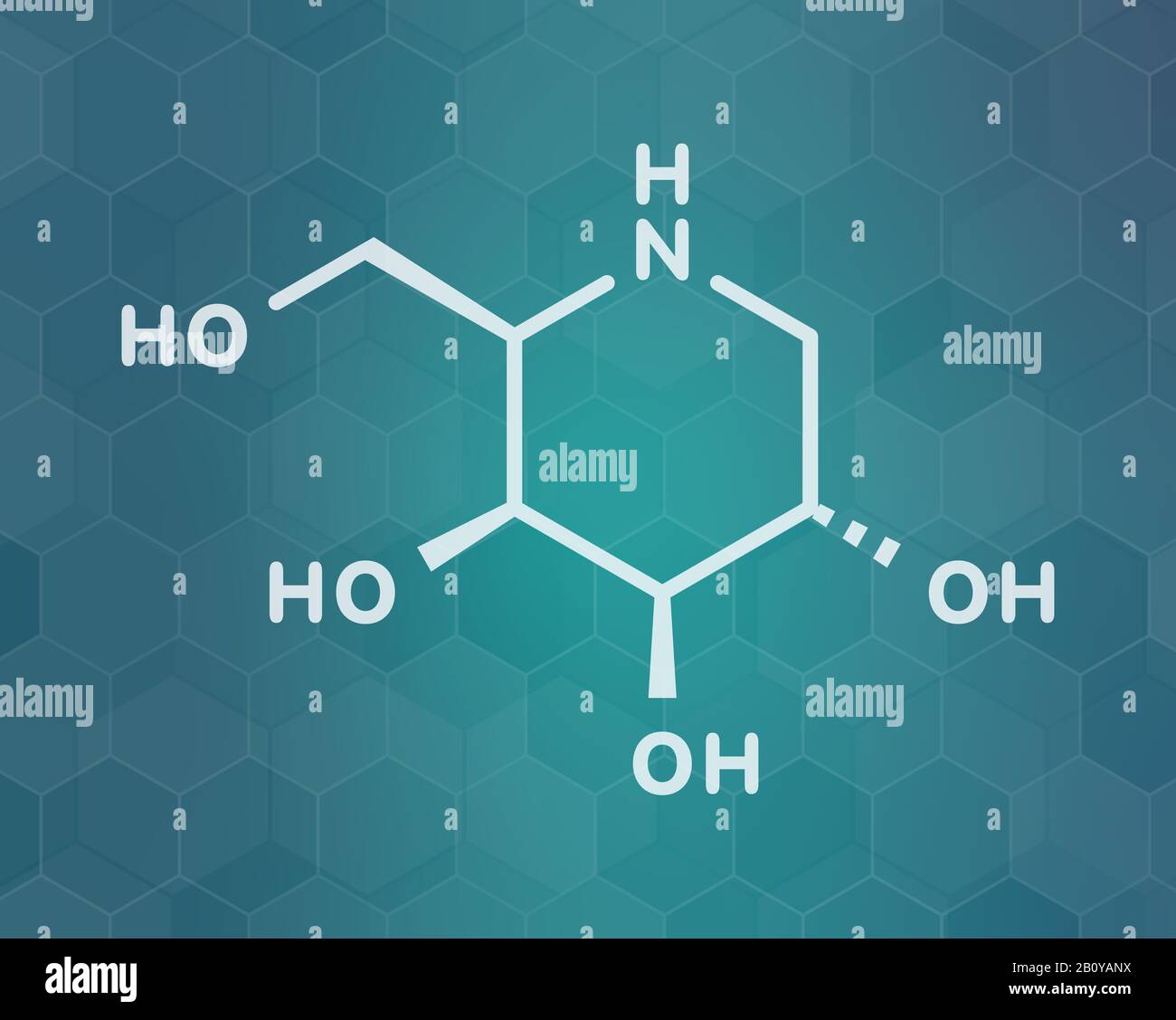 Migalastat Fabry disease drug molecule, illustration Stock Photo - Alamy