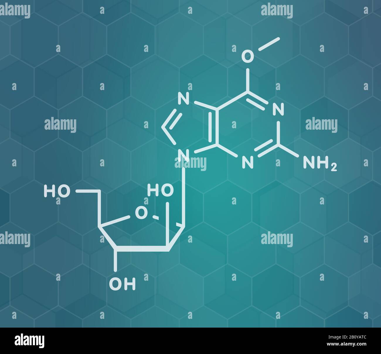 Nelarabine leukemia drug molecule, illustration Stock Photo - Alamy
