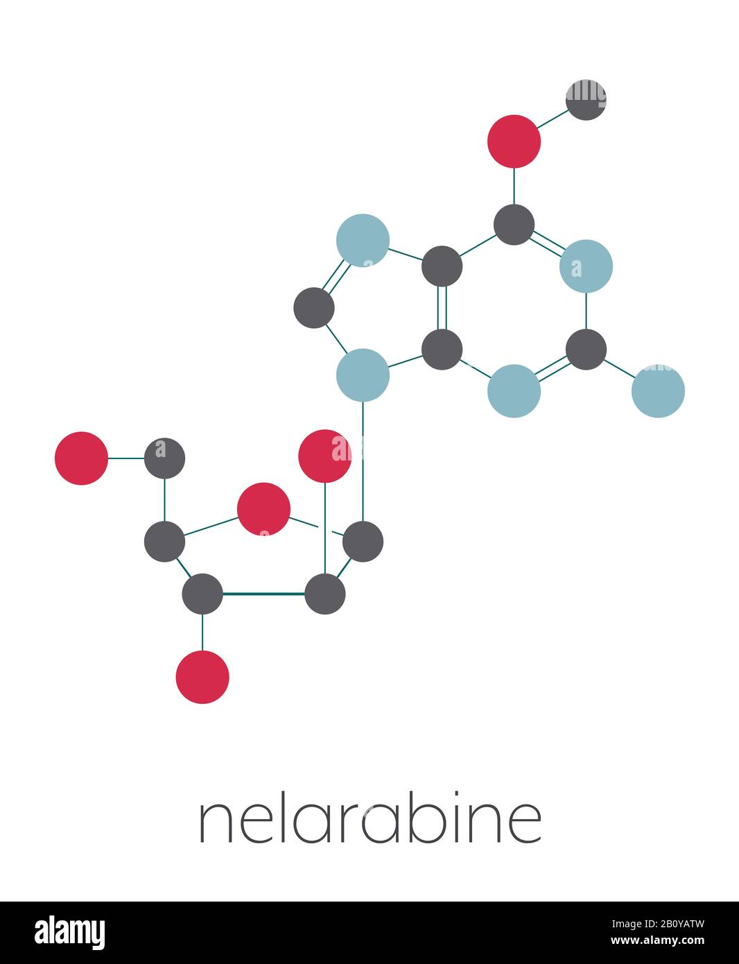 Nelarabine leukemia drug molecule, illustration Stock Photo - Alamy
