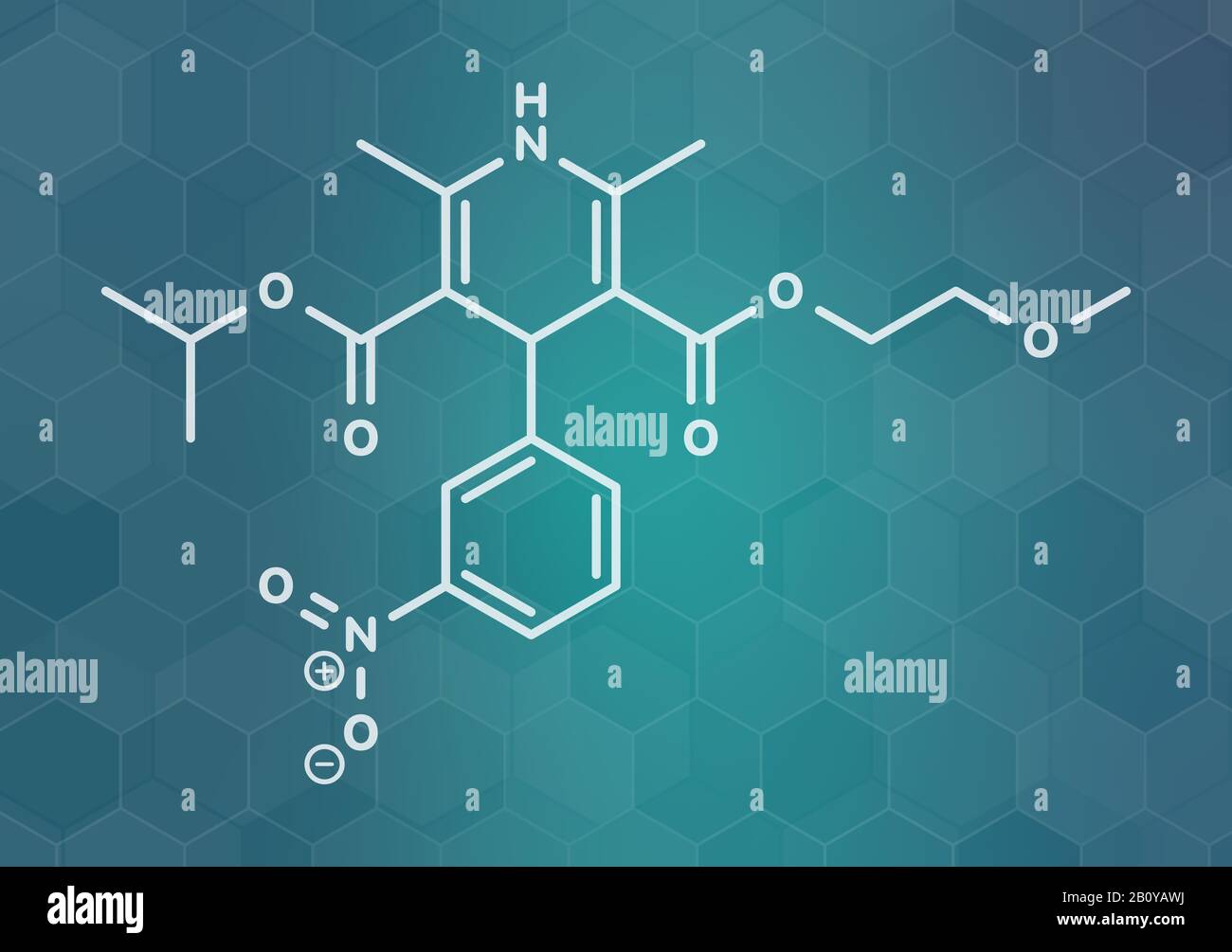 Nimodopine vasospasm drug molecule, illustration Stock Photo - Alamy