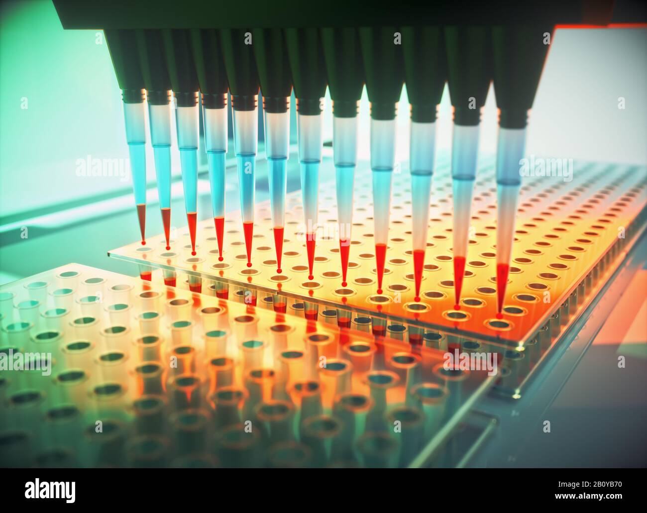 Microbiological research, illustration Stock Photo - Alamy