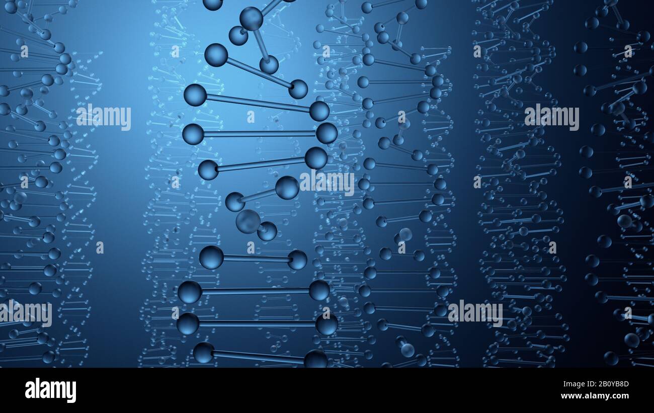 DNA and proteins, illustration Stock Photo - Alamy