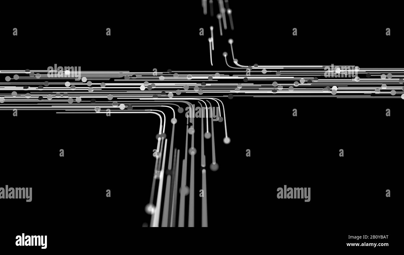 Dot line network Black and White Stock Photos & Images - Alamy