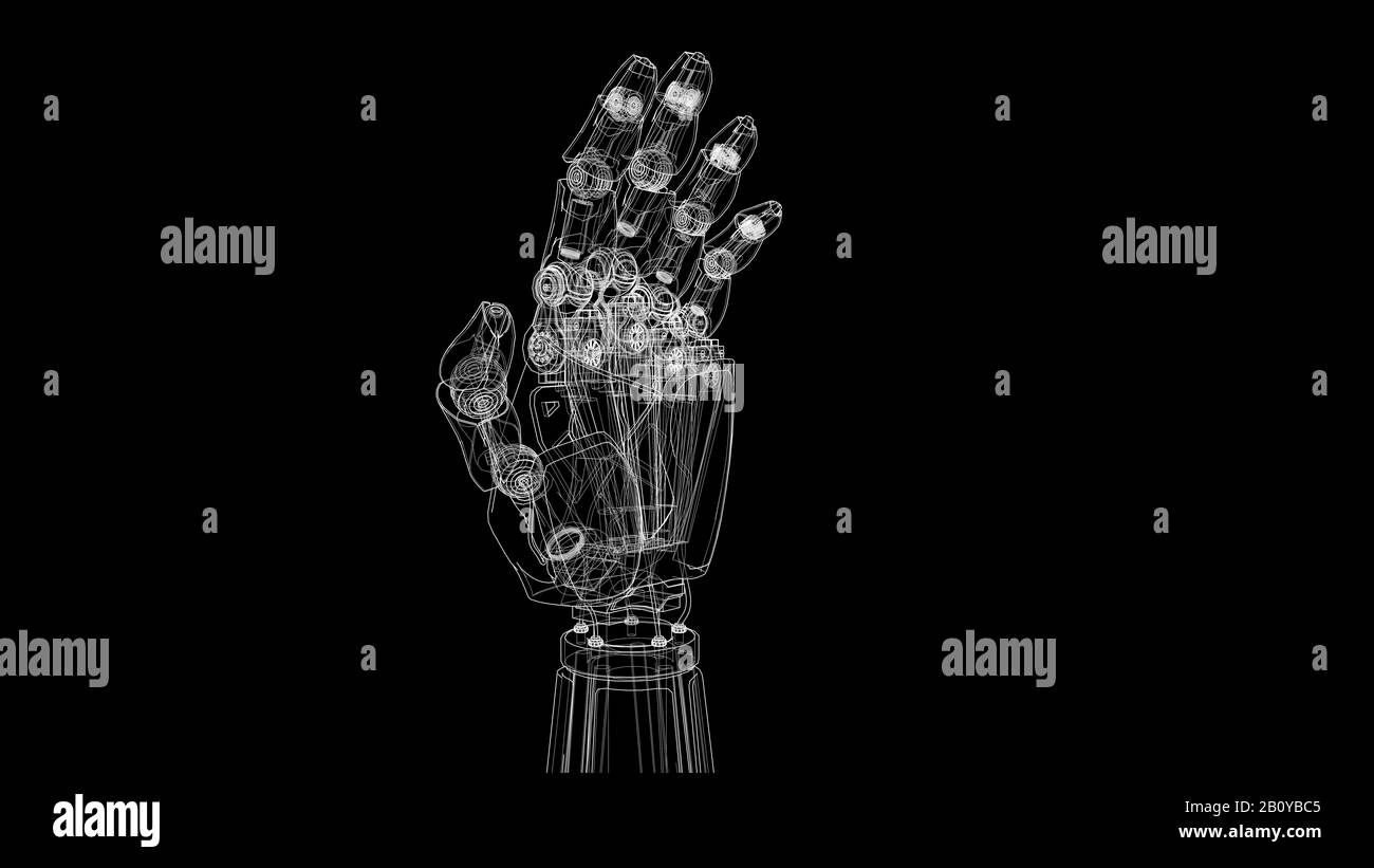 Robotic arm, illustration Stock Photo - Alamy