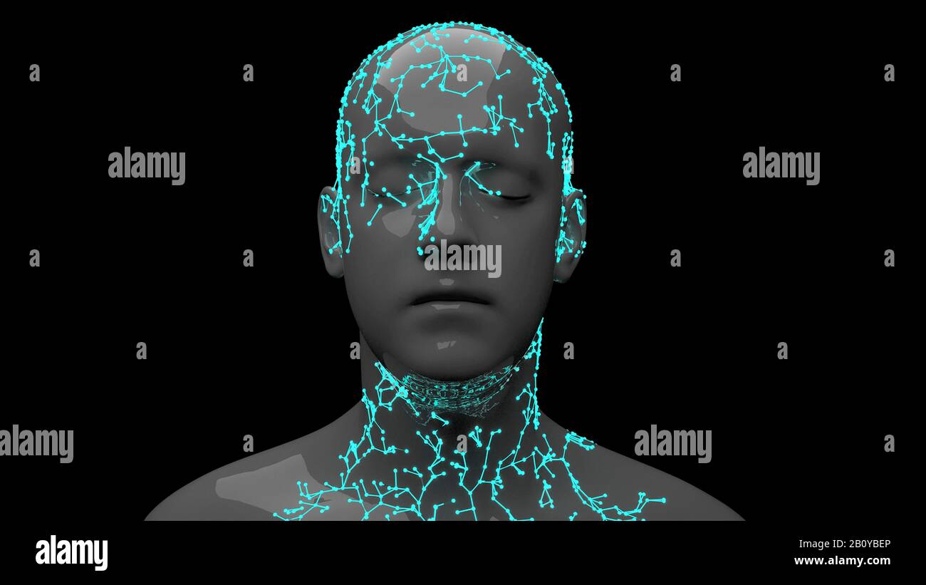 Facial recognition, conceptual illustration Stock Photo - Alamy