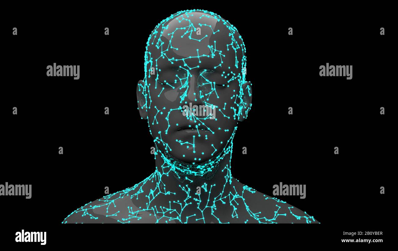 Facial recognition, conceptual illustration Stock Photo - Alamy