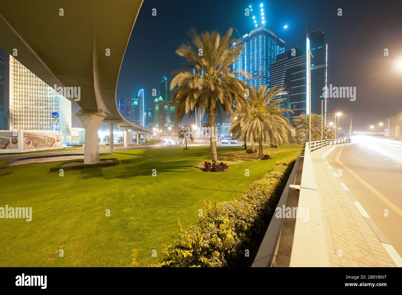Bridge and motorway interchange at the World Trade Center Roundabaout ...