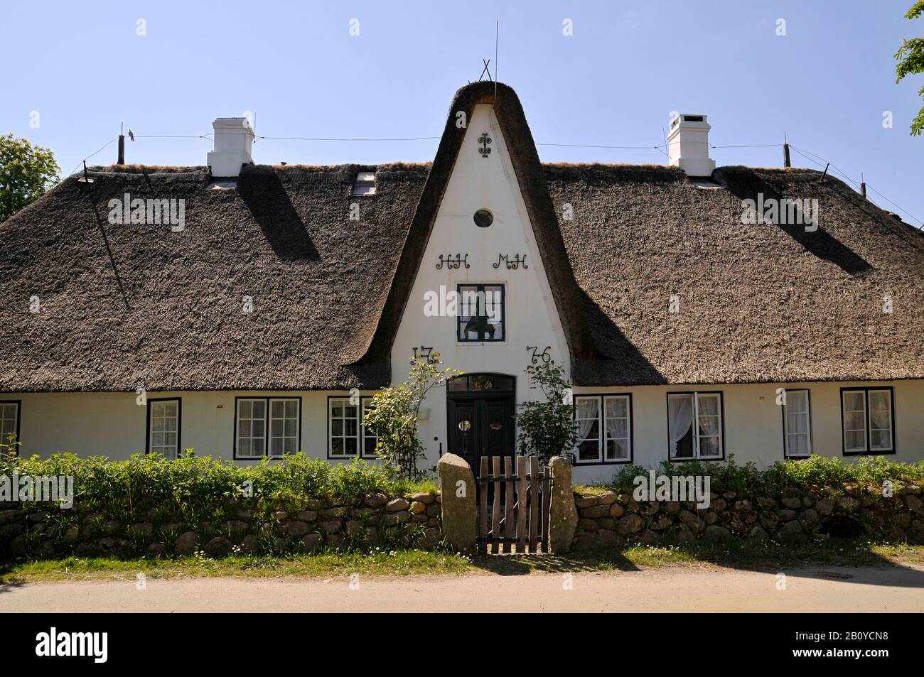 Old Frisian house, Keitum, Sylt, North Frisian Islands, Schleswig ...