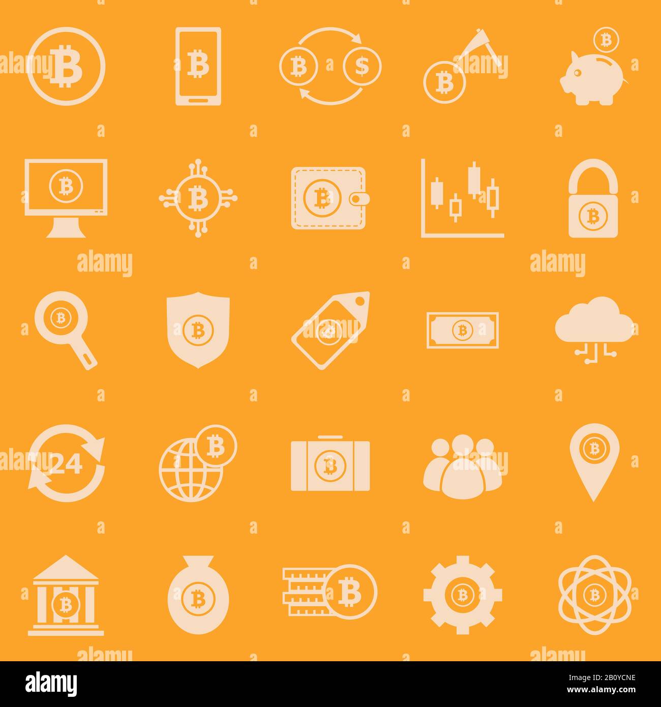 Hammer on color background Stock Vector Images - Alamy