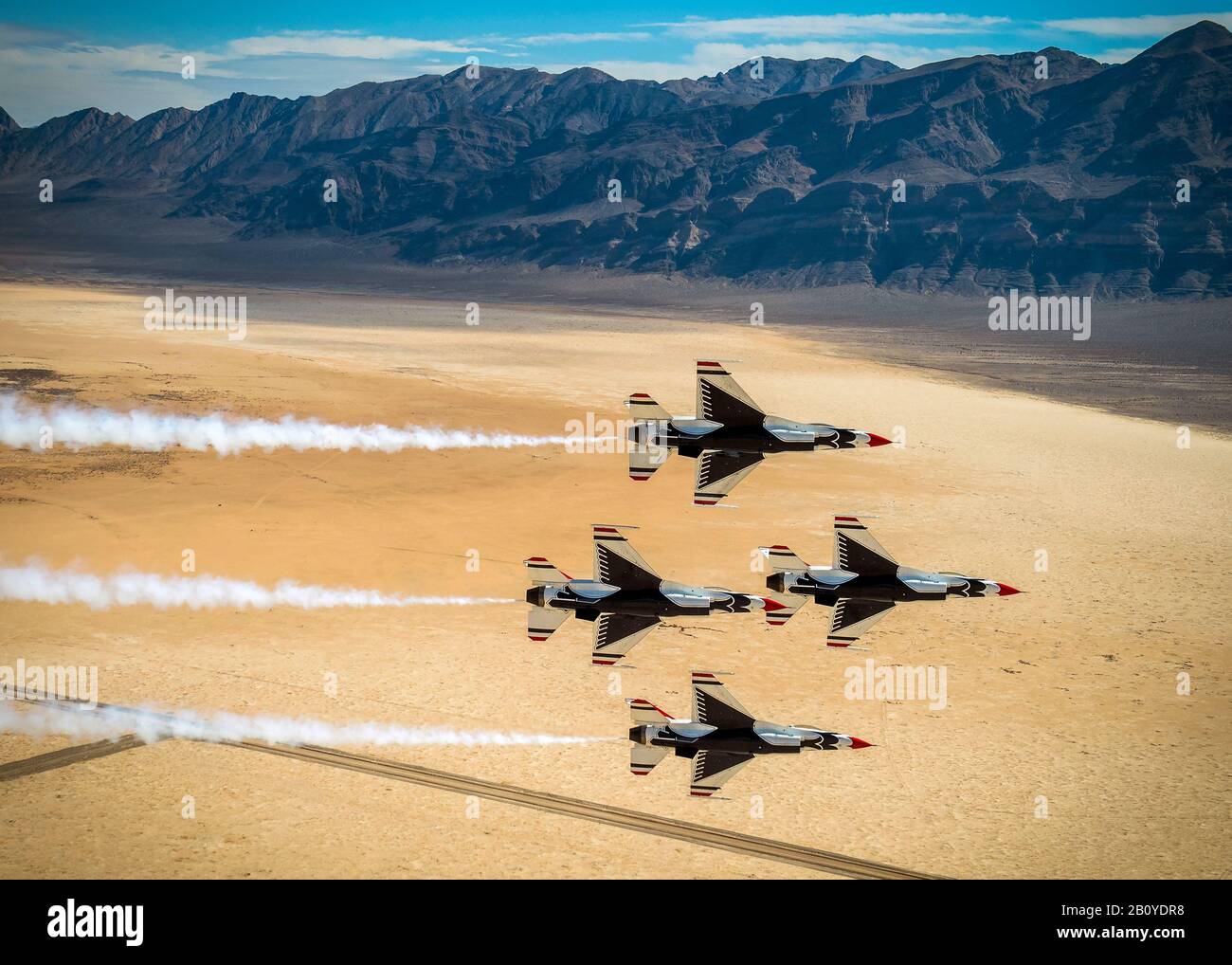 The Thunderbirds practice at Creech Air Force Base, Nev., March 1, 2018 ...