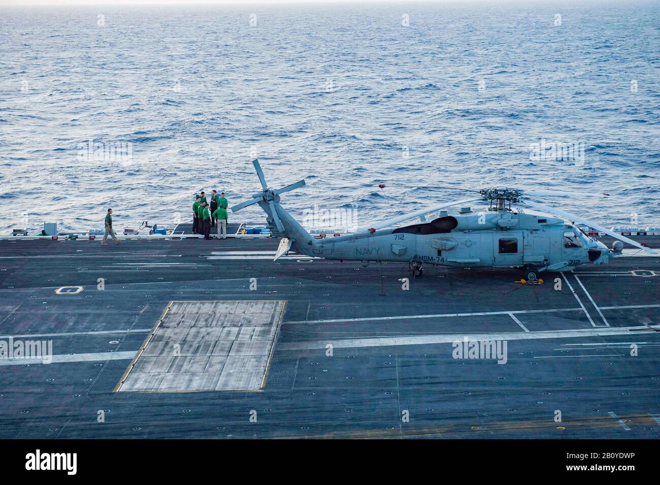 200215-N-ON904-1039 ATLANTIC OCEAN (Feb. 15, 2020) An MH-60R Sea Hawk ...