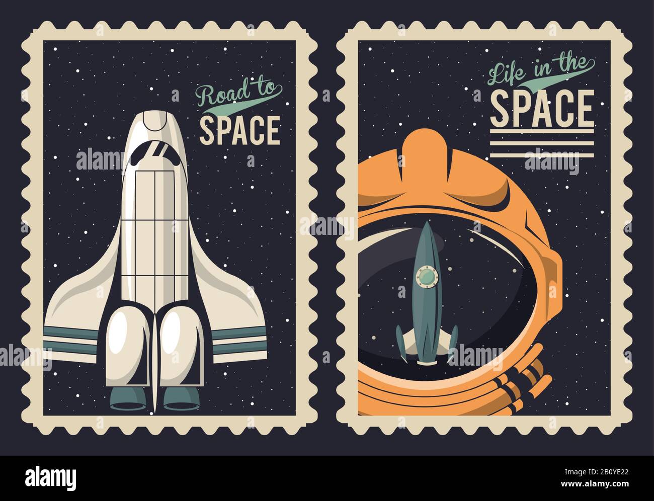 life in the space poster with spaceship Stock Vector Image & Art - Alamy