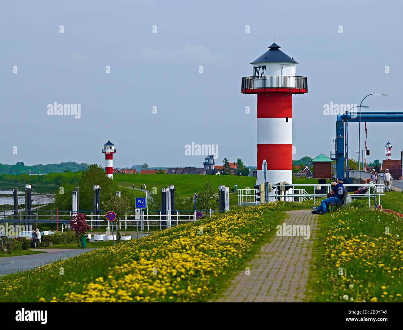 Unterfeuer am elbdeich in luhe hi-res stock photography and images - Alamy