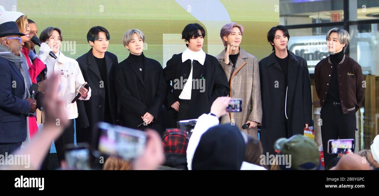 New York, New York, USA. 21st Feb, 2020. February 21, 2020 BTS live ...