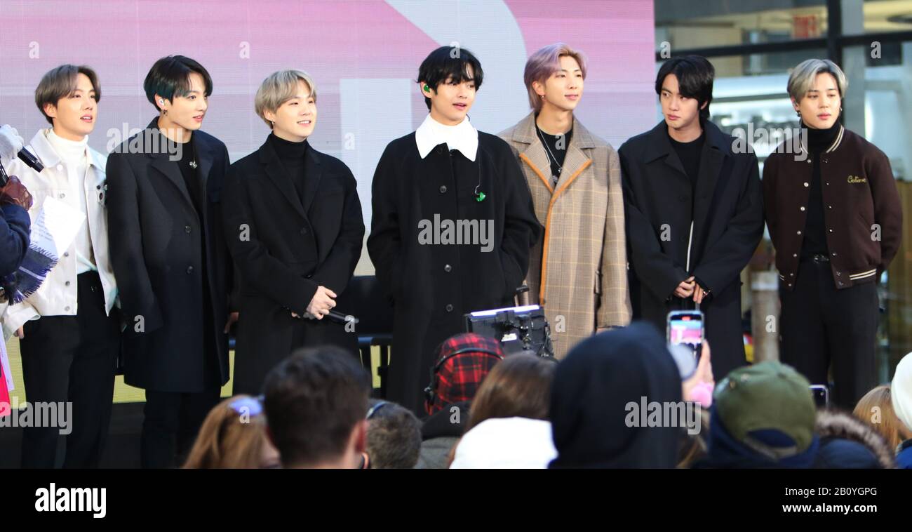 New York, New York, USA. 21st Feb, 2020. February 21, 2020 BTS live ...