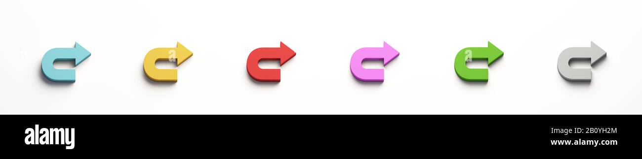 3D isometric icon with change direction arrow. Change concept Stock ...