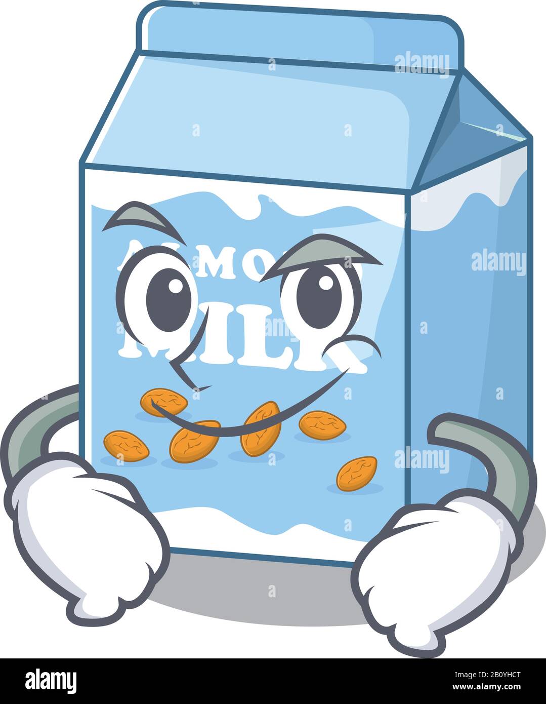 Smiley face fresh milk Stock Vector Images - Alamy