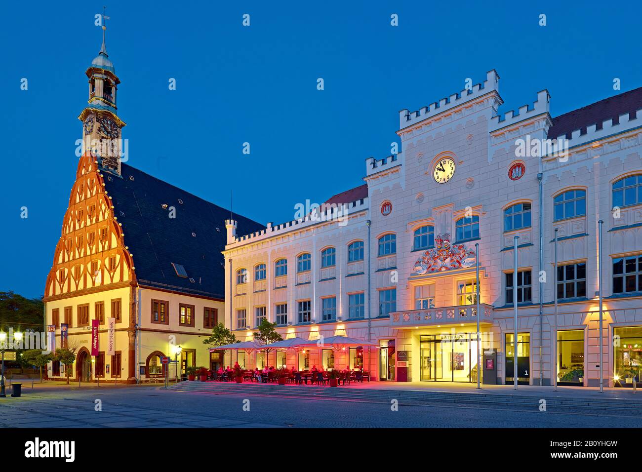 Gewandhaus and town hall in zwickau hi-res stock photography and images ...