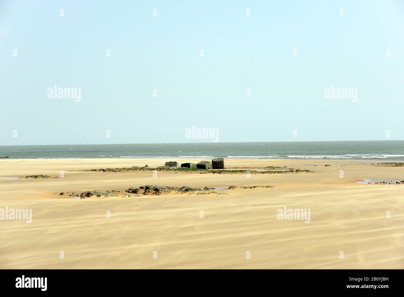Beach scenery of Wujiatai Sea in Rizhao, Shandong Province, China Stock ...