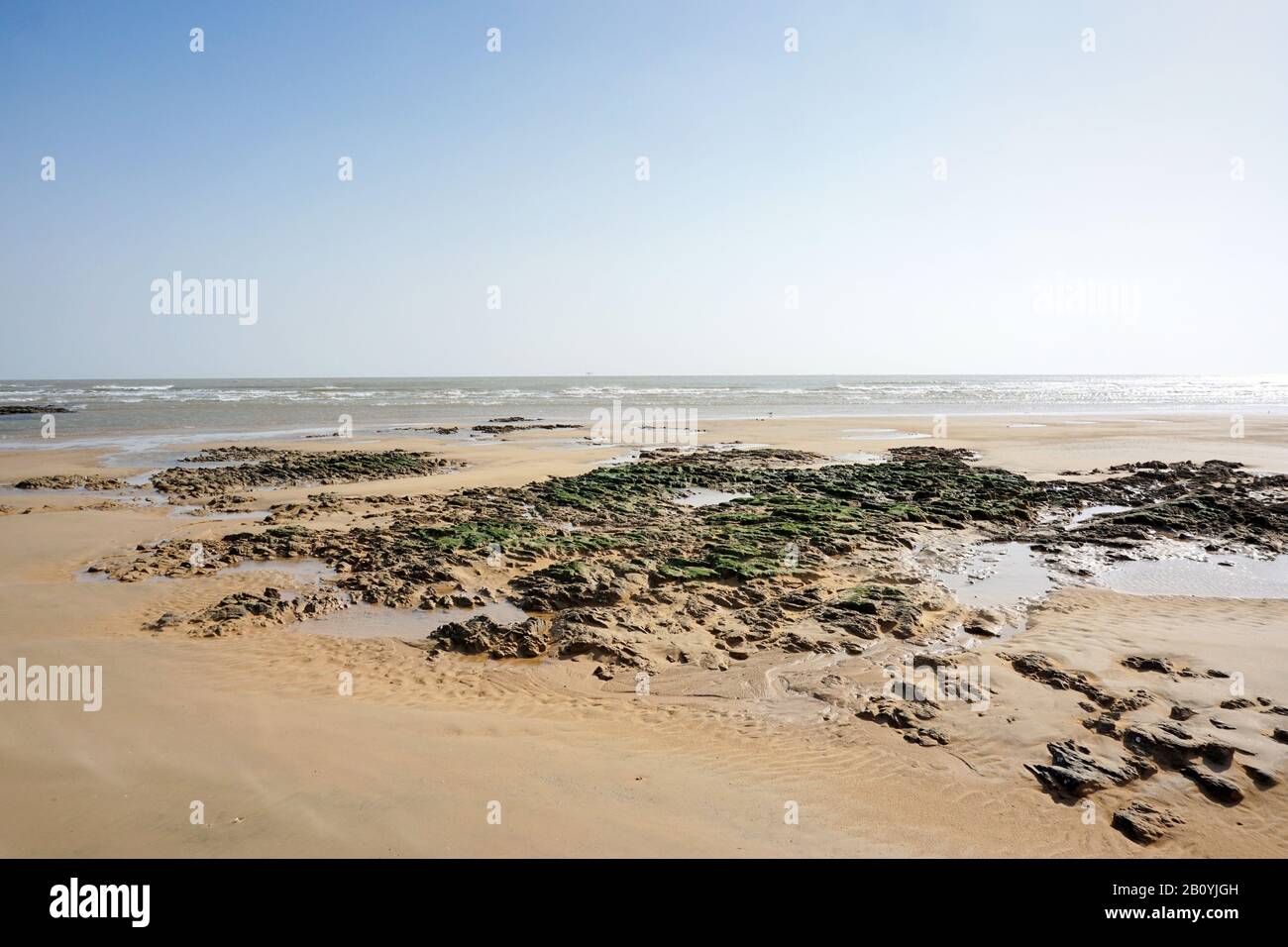 Beach scenery of Wujiatai Sea in Rizhao, Shandong Province, China Stock ...