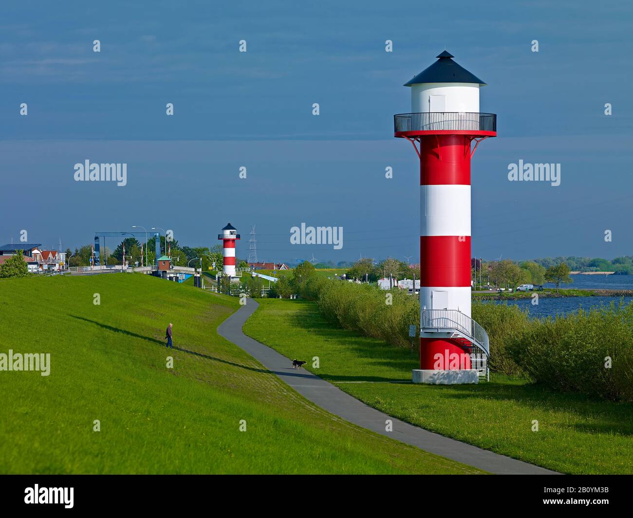 Unterfeuer am elbdeich in luhe hi-res stock photography and images - Alamy